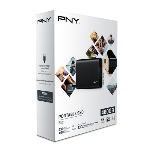 PNY Elite Portable SSD USB 3.1 480GB | laptopcare